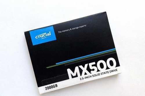 Новый SSD Crucial MX500 2TB запечатанный