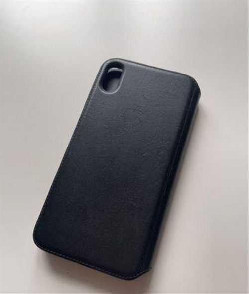 Apple Leather Folio Case iPhone XS Max, оригинал