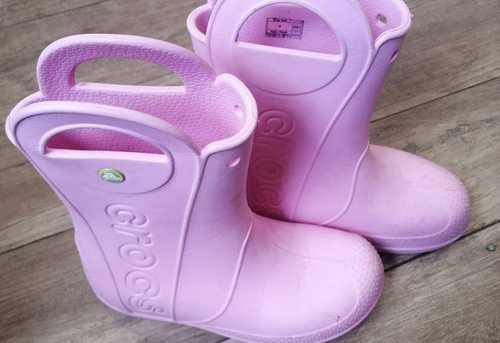 Резиновые сапоги для девочки crocs J3