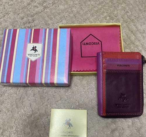 Visconti кошелек нат кожа новый