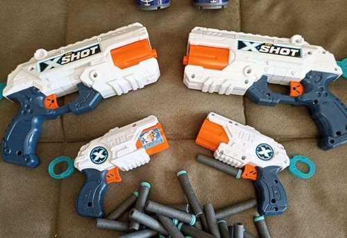 Набор из 4 детских пистолетов X-Sot