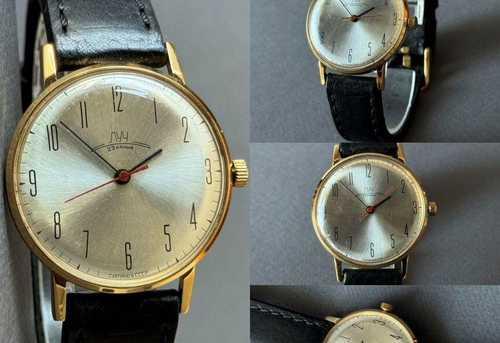 Луч 2209 золотистый - мужские наручные часы СССР