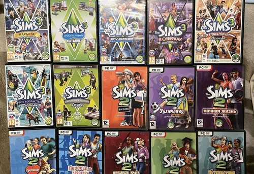 Sims 2, Sims 3 дополнения и каталоги лицензионные
