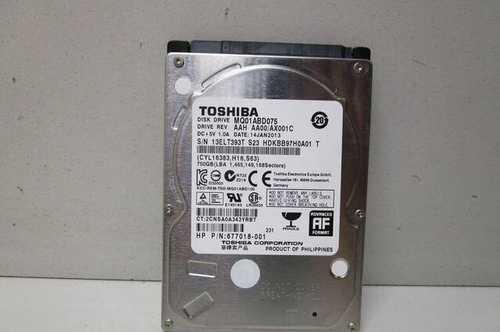Жесткий диск 750Gb Toshiba MQ01ABD075 2,5