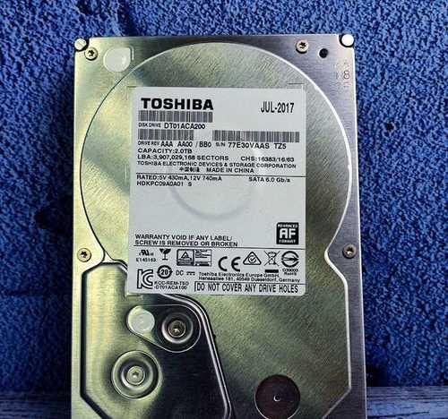 Жесткий диск 3.5 toshiba 2TB