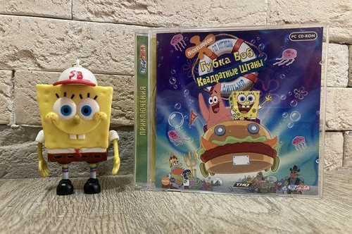 Коллекционная фигура SpongeBob и компьютерная игра