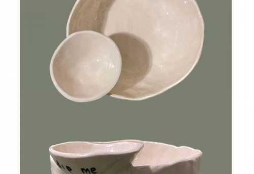 Керамическая тарелка ручной работы