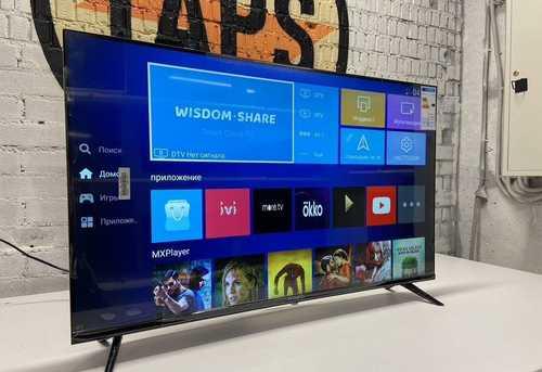 Новый UHD 4K телевизор 110см Smart TV Wi-Fi 2023г