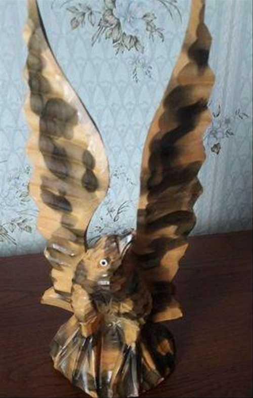 Статуэтка птица деревянная