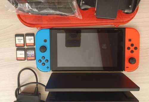 Nintendo switch 160 гб c играми