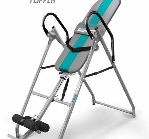 Инверсионный стол flipper серо-бирюзовый с подушк