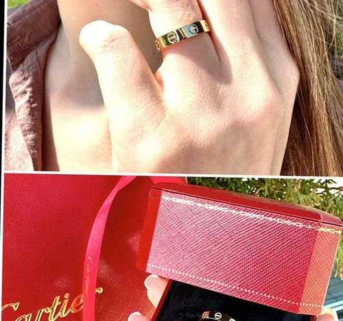 Золотое Кольцо Cartier Love (В наличии)