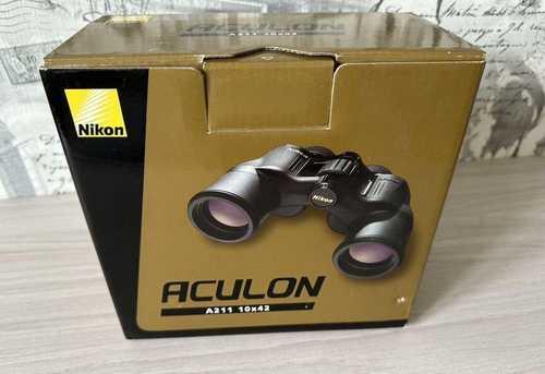Бинокль Nikon Aculon А211 10х42 новый