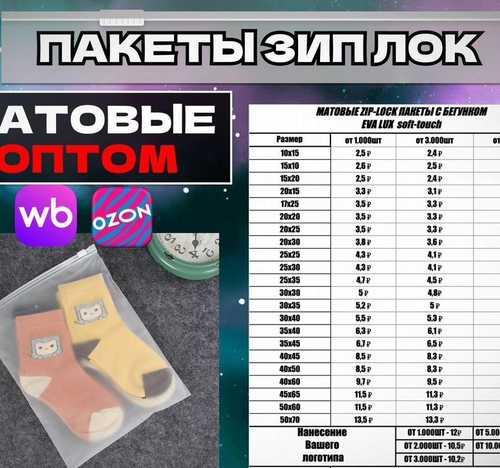 Зип пакеты с бегунком от фабрики 25х35