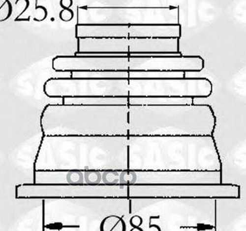 4003408 sasic пыльник шруса 4003408 Sasic