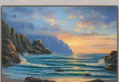 Картина на холсте от художника, морской пейзаж