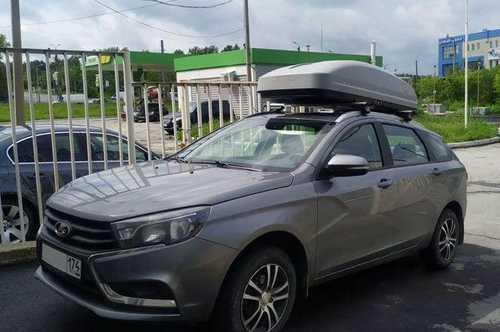 Багажник автобокс на крышу автомобиля Фольксваген