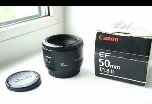 Объектив Canon EF 50mm f 1.8 ii