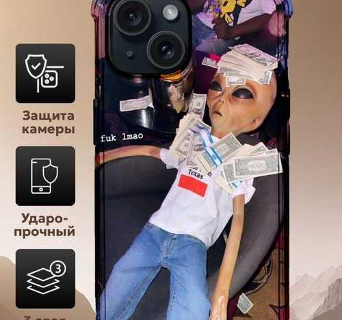 Чехол на телефон с своим принтом нло