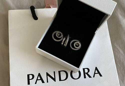 Комплект серьги и кольцо Pandora