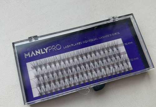 Manly PRO Накладные ресницы в пучках 10 и 12 мм
