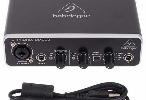 Звуковая карта behringer umc22