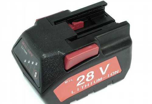 Аккумулятор для milwaukee (p/n: M28 BX, M28BX, 49