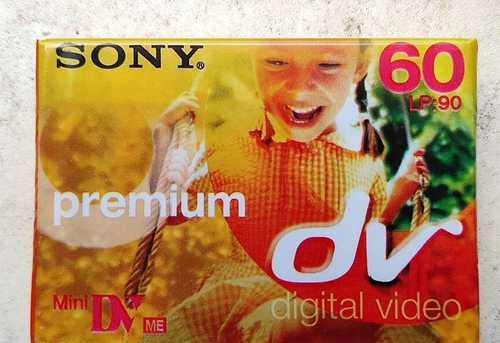 Видеокассета sony miniDV premium 60