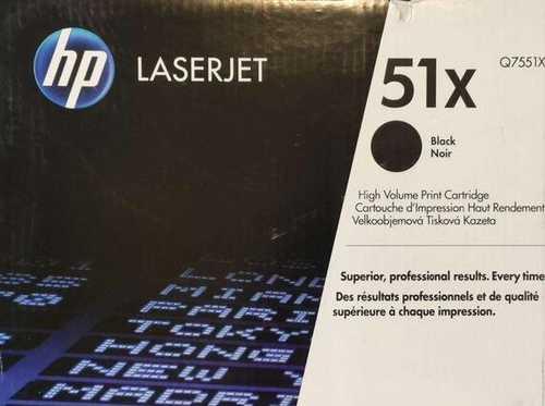 Картридж лазерный HP 51X (Q7551X) черный