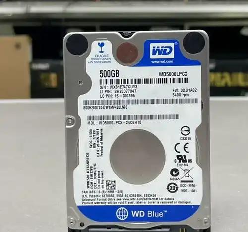 WD Blue, 500Gb, HDD, SATA III, 2.5"