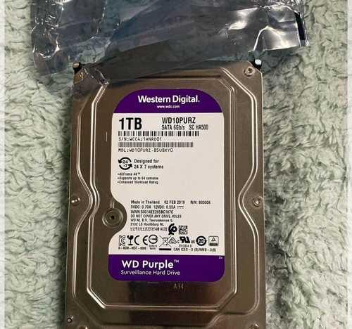 1 тб Жесткий диск WD Purple WD10purz