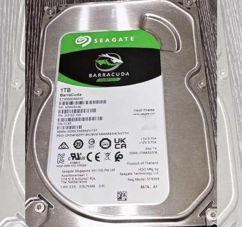 Жесткий диск 1 тб Seagate Barracuda