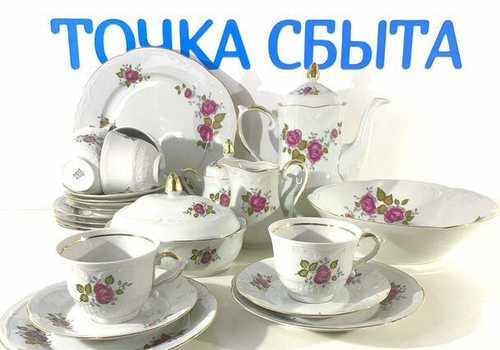 Чайный сервиз Роза фарфор Польша