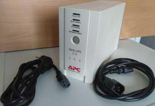 Ибп APC Back-UPS CS 500б/у.Новый аккум-р +переходн