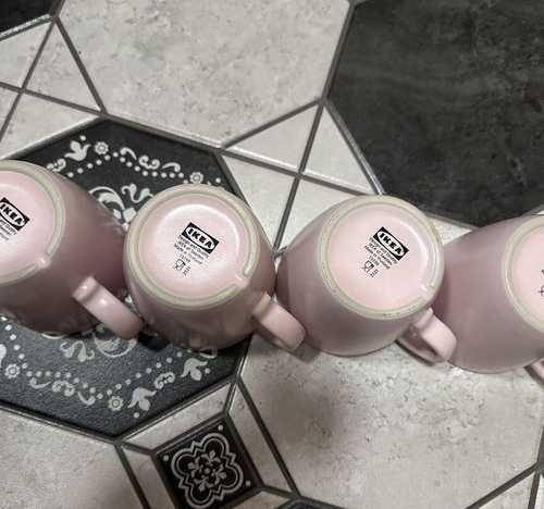 Кружка IKEA розовая динера