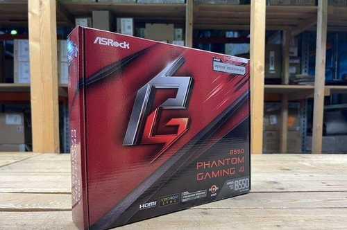 Asrock phantom gaming 4 AMD AM4 B550 новые, рст