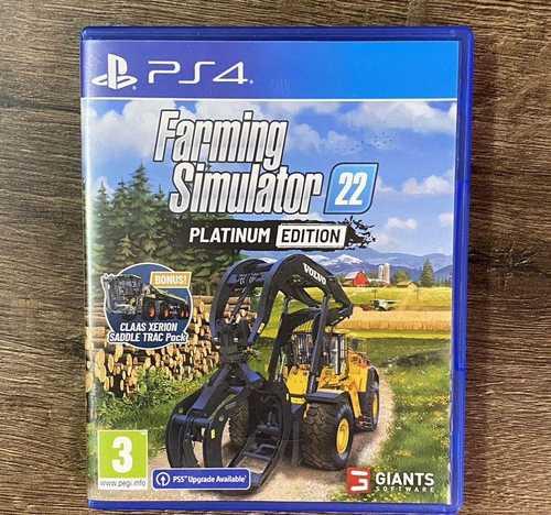 Farming Simulator 22 Platinum edition диск PS4