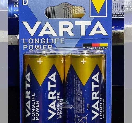 Две батарейки D Varta Longlife Power LR20