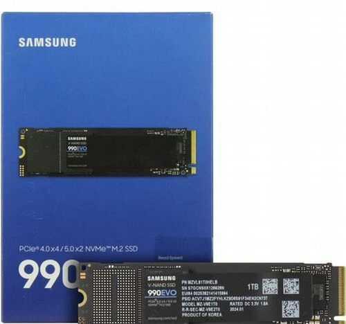 SSD 1Tb samsung 990 EVO NVMe 5000/4200 PCIe Gen4