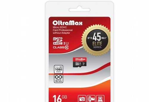 Карта памяти microsdhc 16Gb OltraMax, Elite, Class