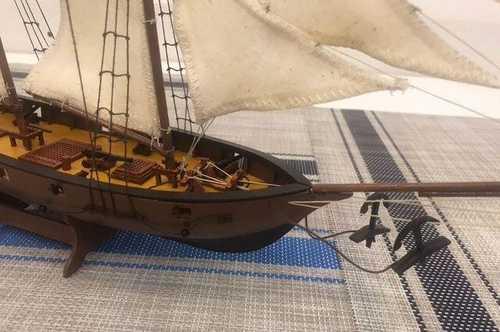 Эспаньола шхуна баркас деревянная модель парусника