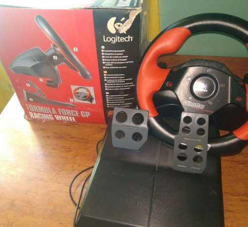 Игровой руль с педалями Logitech WingMan