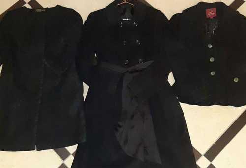 Пальто черное женское 40, 42,44 размер