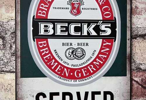 Декор на стену Beck's Beer Арт 9734