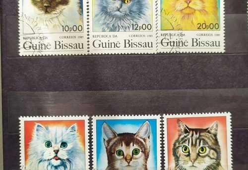 Почтовые марки времён СССР Фауна Кошки