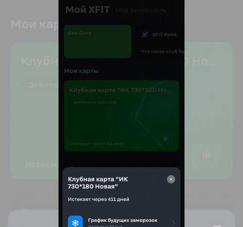 Клубная карта x fit сан сити