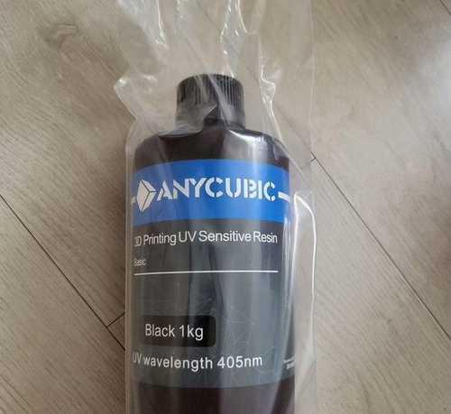 Фотополимерная смола Anycubic Basic, 1 литр, черна