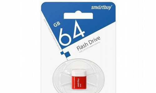 Флеш-накопитель USB 64GB Smart Buy Lara красный