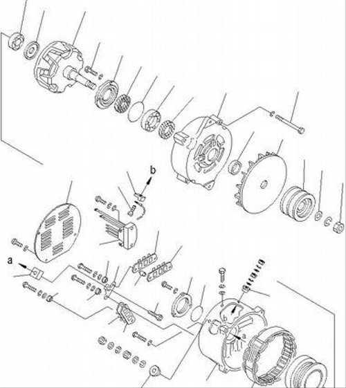 Генератор komatsu. Запчасти komatsu