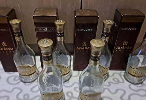 Бутылки коробки Арарат 0,5